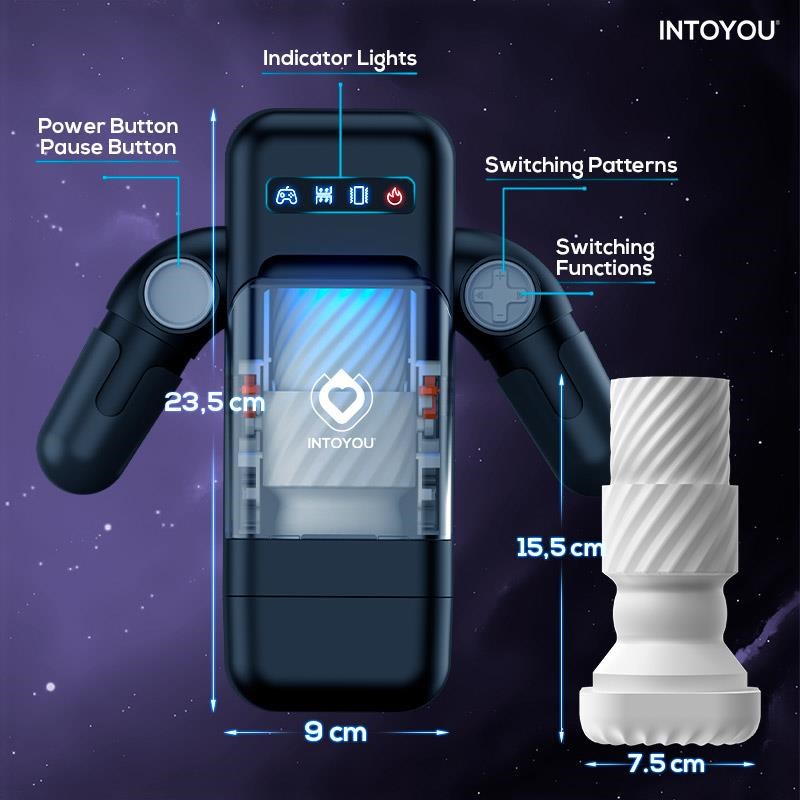Intoyou Intelligent Masturbator With Heat and Up & Down Movement - Diskret levering