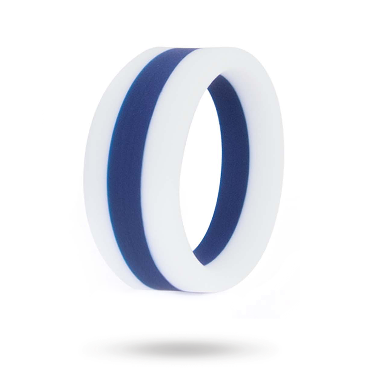 Macho Armor Cock Ring White/Blue - Diskret levering