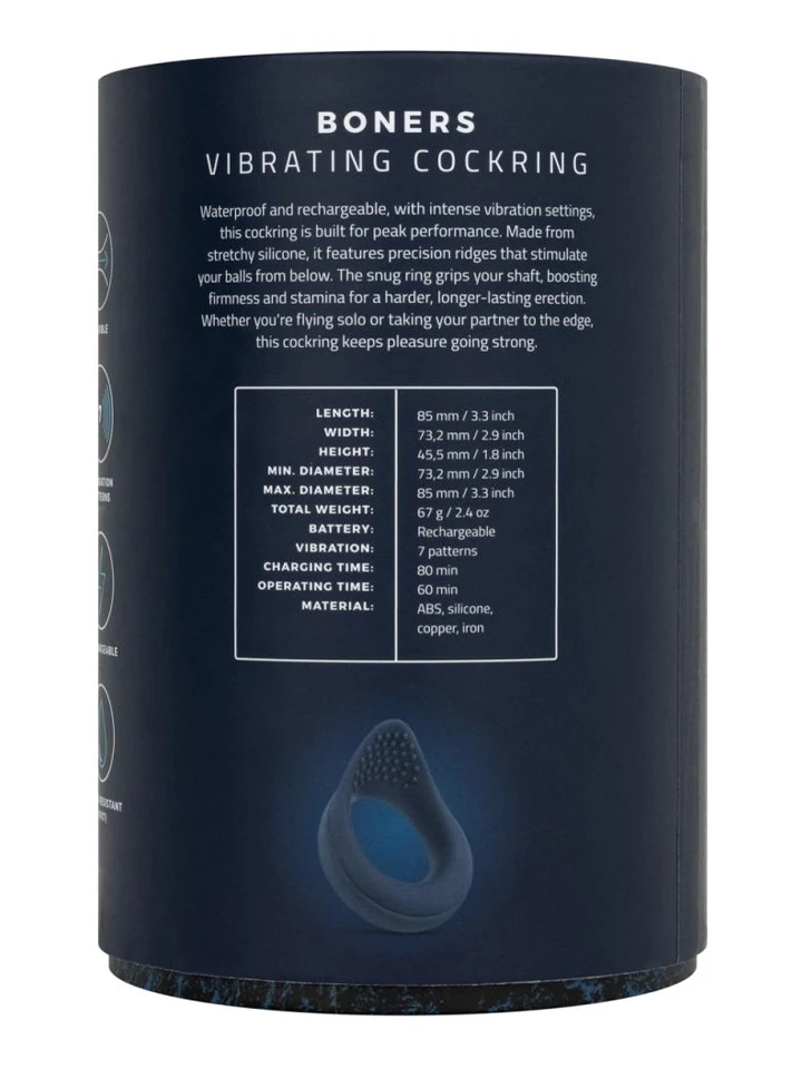 Vibrating Cock Ring With Perineum Stimulation - Diskret levering