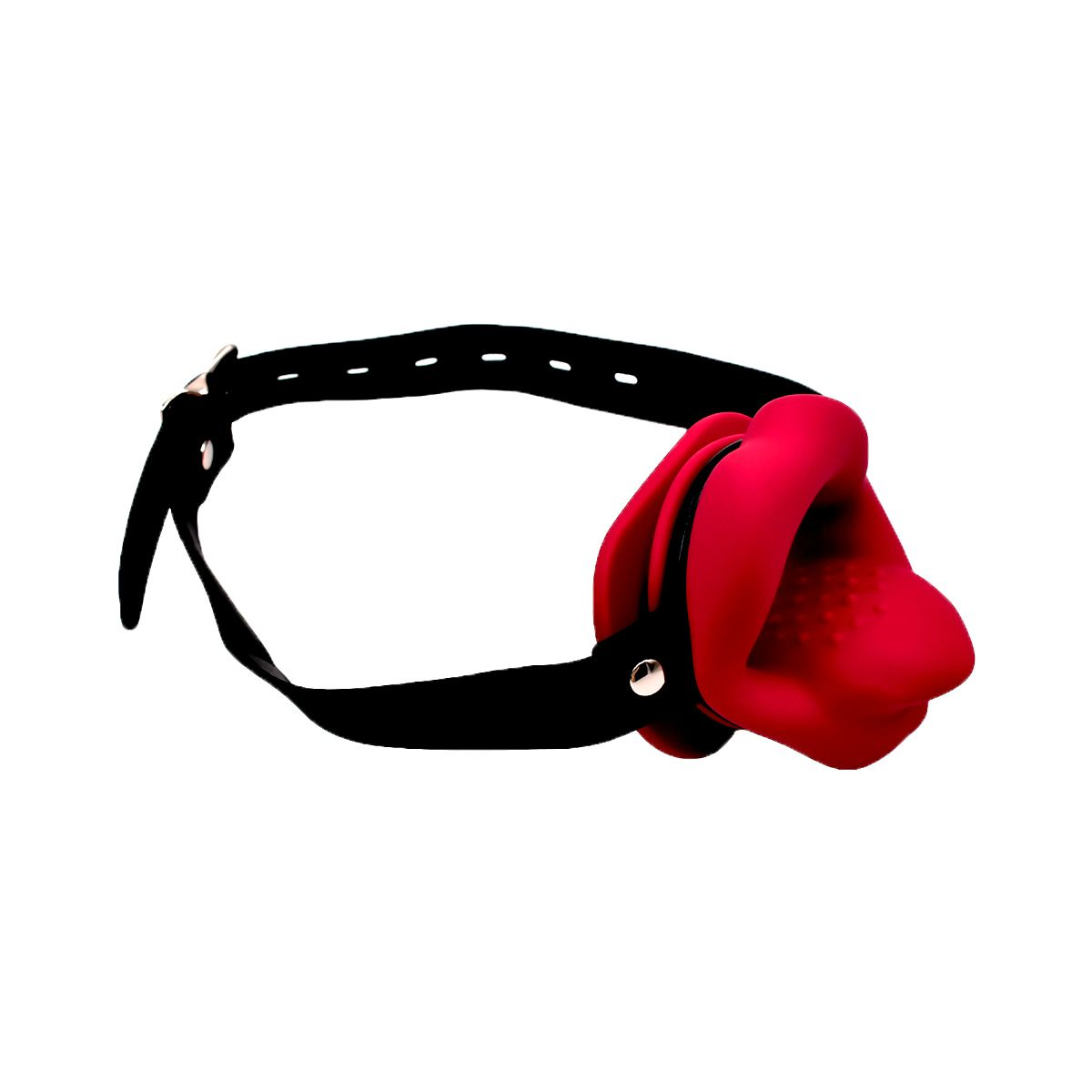 Vibrating Mouth Gag Silicone Lips & Tongue - Diskret levering